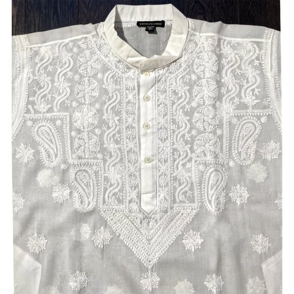 Tops | Knee Length Embroidered Indian Cotton Top Medium | Poshmark